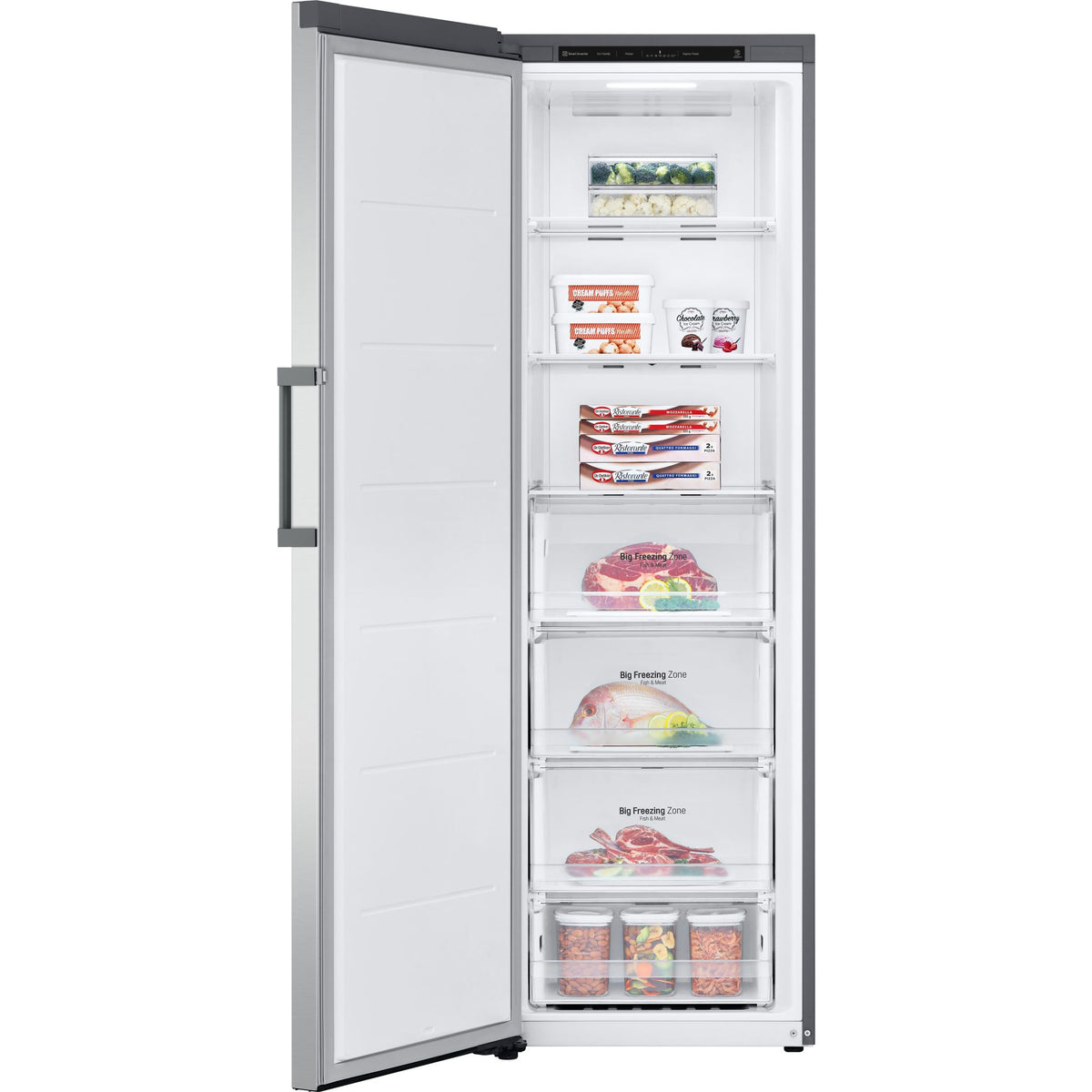LG Upright Freezer (LROFC1104V) - PLATINUM SILVER | Ashley Furniture ...